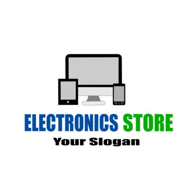 Premade Business Electronics Logo Template Design for Electronics Store ...