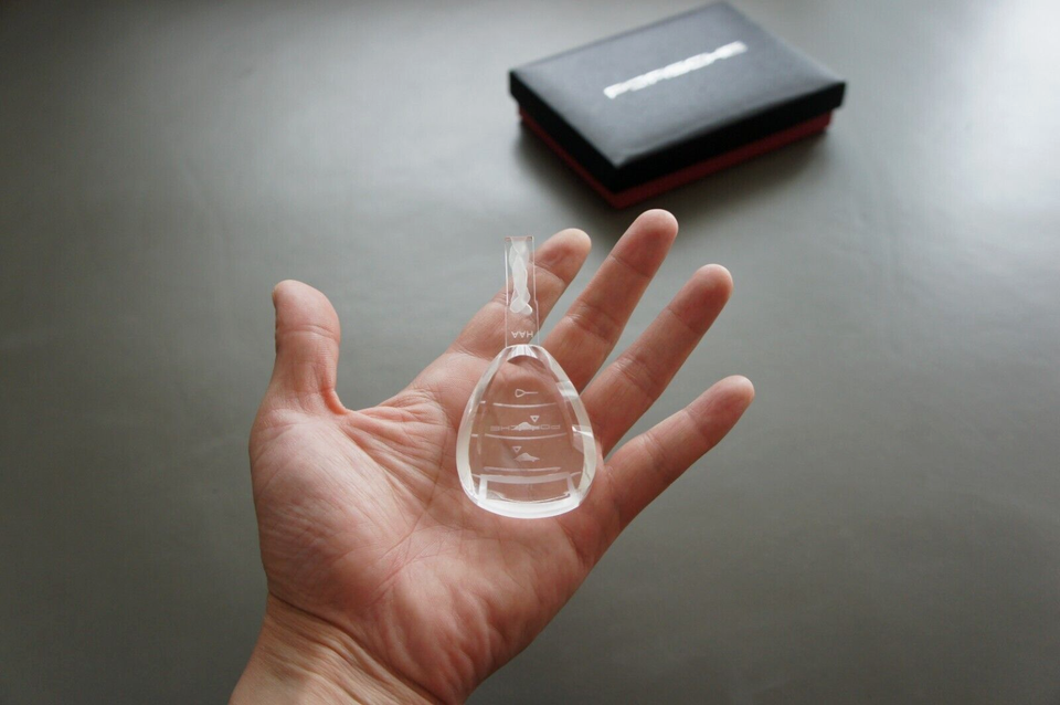 NIB Genuine Porsche 911 Crystal Glass Key Remote Style Display ...