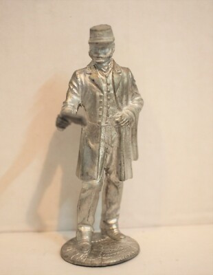 Solid Metal Post Office Figure Man Holding Letter 3.5 Inches tall | eBay