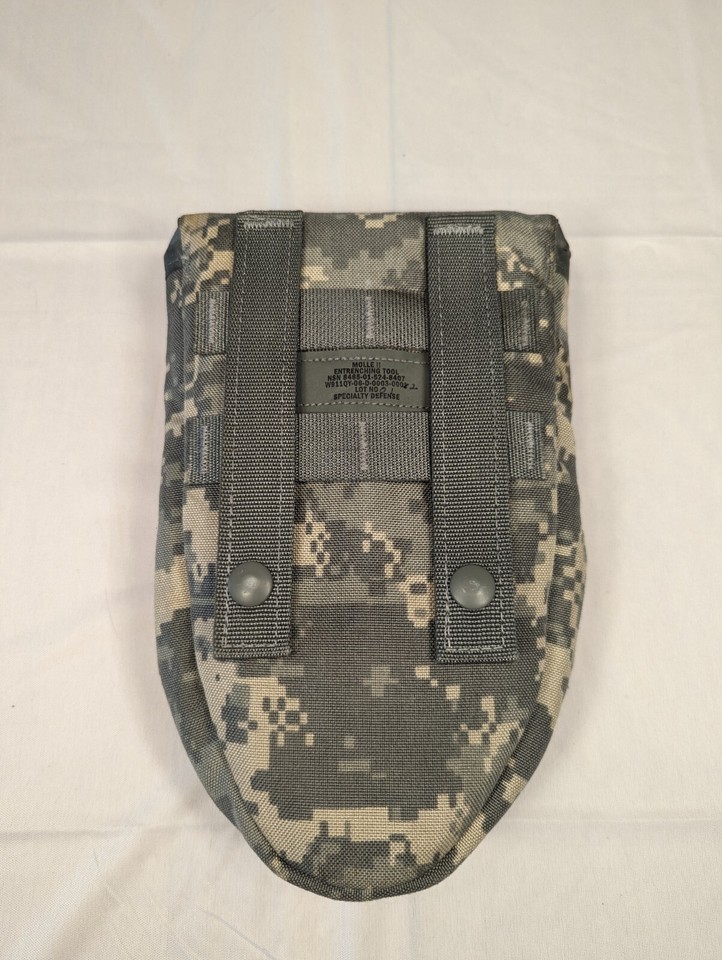 USGI Digital MOLLE II Entrenching Tool, E-Tool Carrier Pouch ACU Camo ...