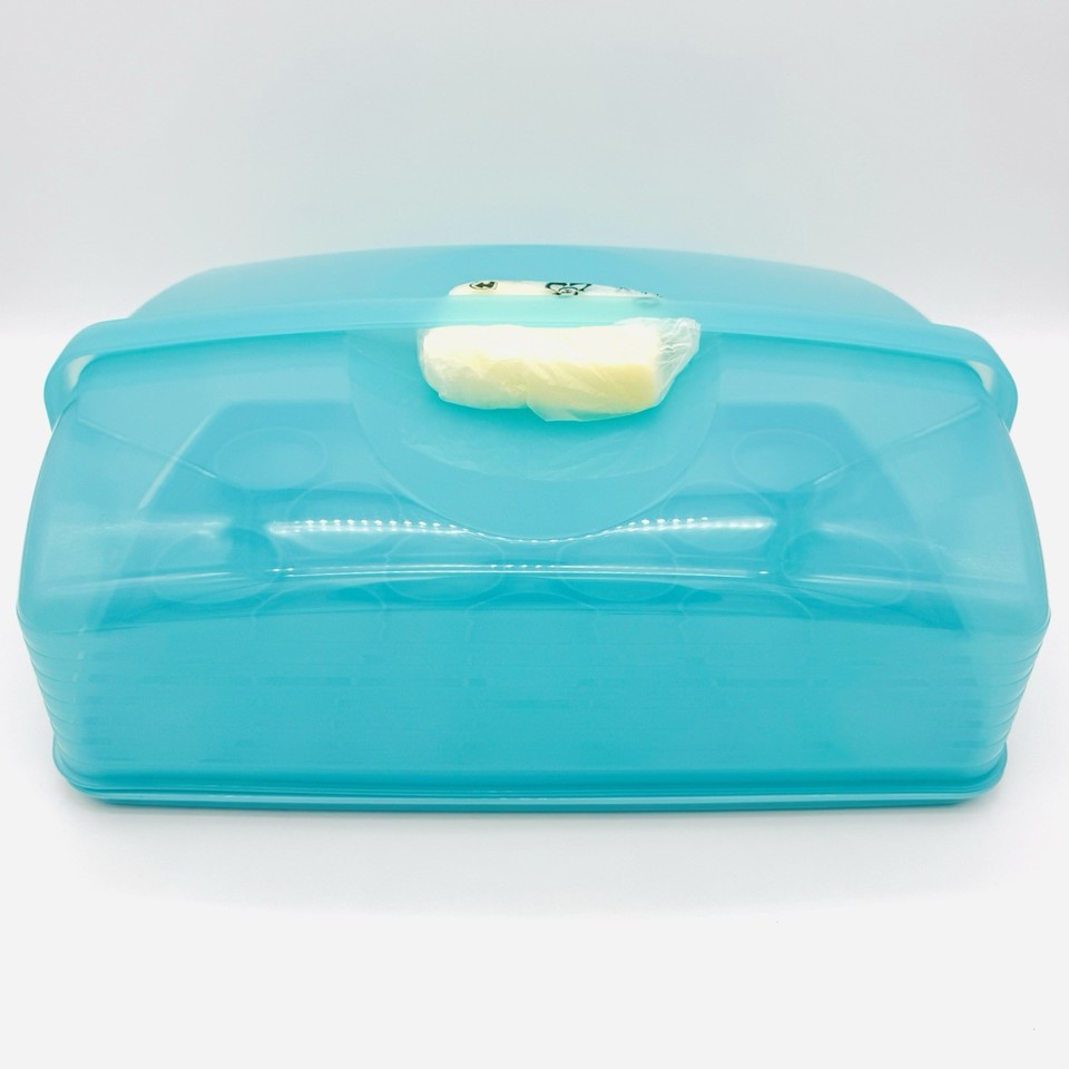 Tupperware Rectangle Bake N Take Cake Cupcake Taker Carrier Base 3861A ...