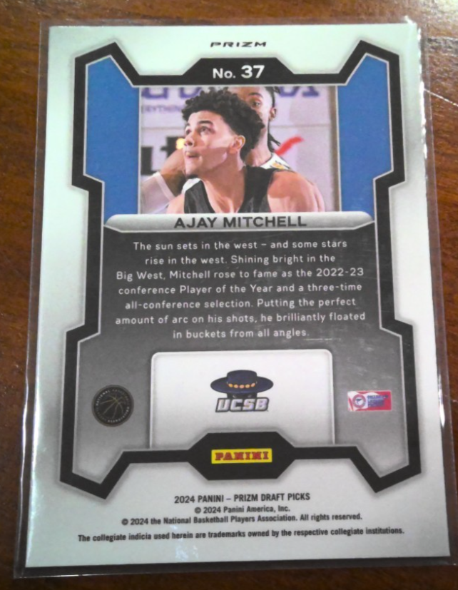2024 Panini Prizm Draft Picks Ajay Mitchell Red Wave Prizm | eBay