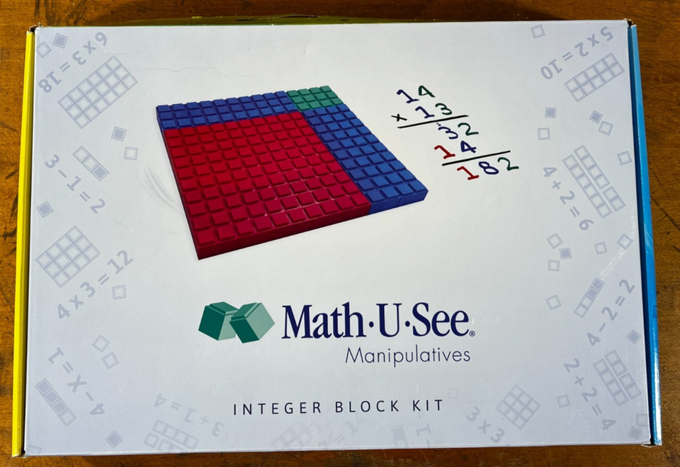 Math-U-See Integer Block Kit – Complete Base 10 Manipulatives Set for ...