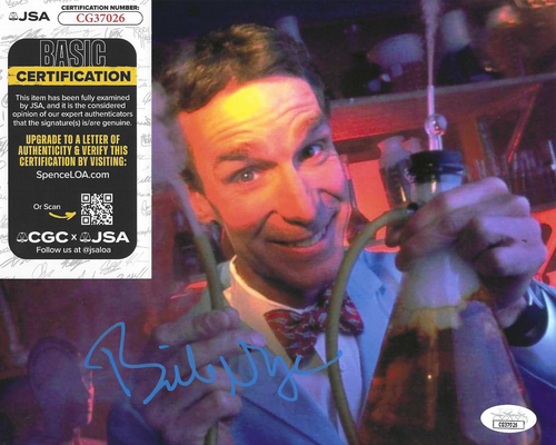 Bill Nye Signed 8x10 Photo w/ JSA COA #CG37026 Bill Nye the Science Guy ...