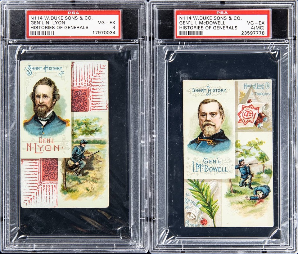 1888 N114 W. Duke, Sons & Co. Histories of Generals PSA Nr Set 46/50 | eBay