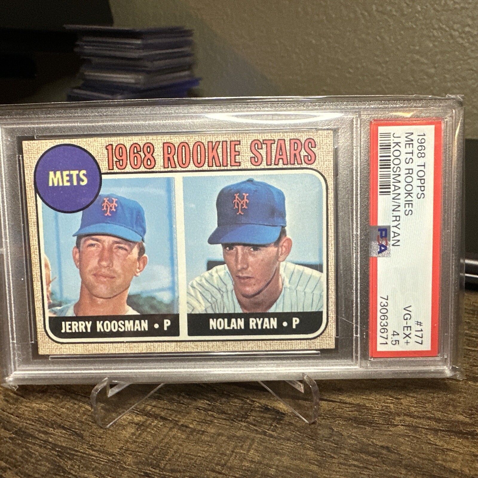 1968 Topps #177 Mets Rookies Nolan Ryan PSA 4.5 VG-EX+ RC Regrade | eBay