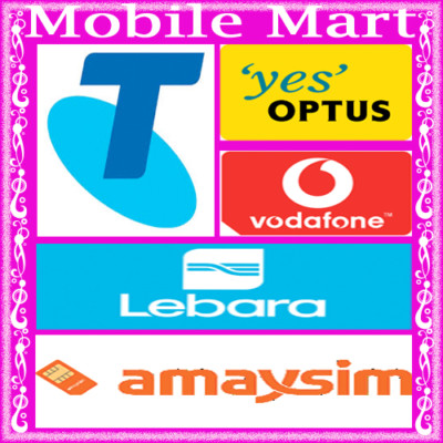 Telstra Optus Boost Vodafone AmaySIM Lebara $2 Tri-Cut SIM Card Starter ...