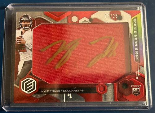 Kyle Trask 2021 Elements Rookie Neon Signs Red #/25 RC Auto Parallel ...