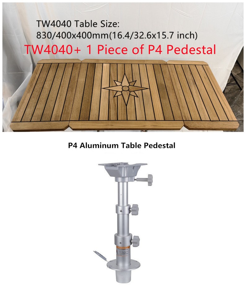 Boat Folding Teak Table Top 830/400X400,970/500X500,1250/600X600mm ...