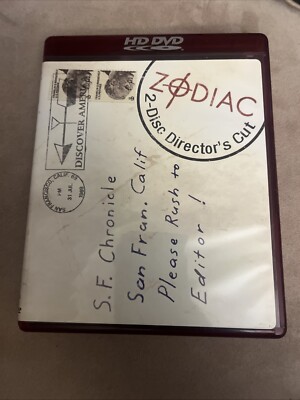 Zodiac (HD DVD, 2008, 2-Disc Set, Director's Cut) Mint . With Special ...