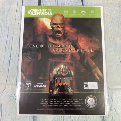 2005 Doom 3 Game Nvidia Graphic Card Vtg Print Ad/Poster Promo Art ...