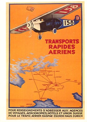 Rapid air transport poster modern postcard | eBay