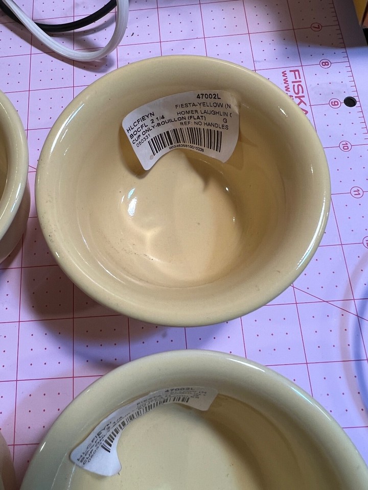 Fiestaware Pale Yellow Bouillon Bowl - HLC Fiesta Retired Prep Cup | eBay
