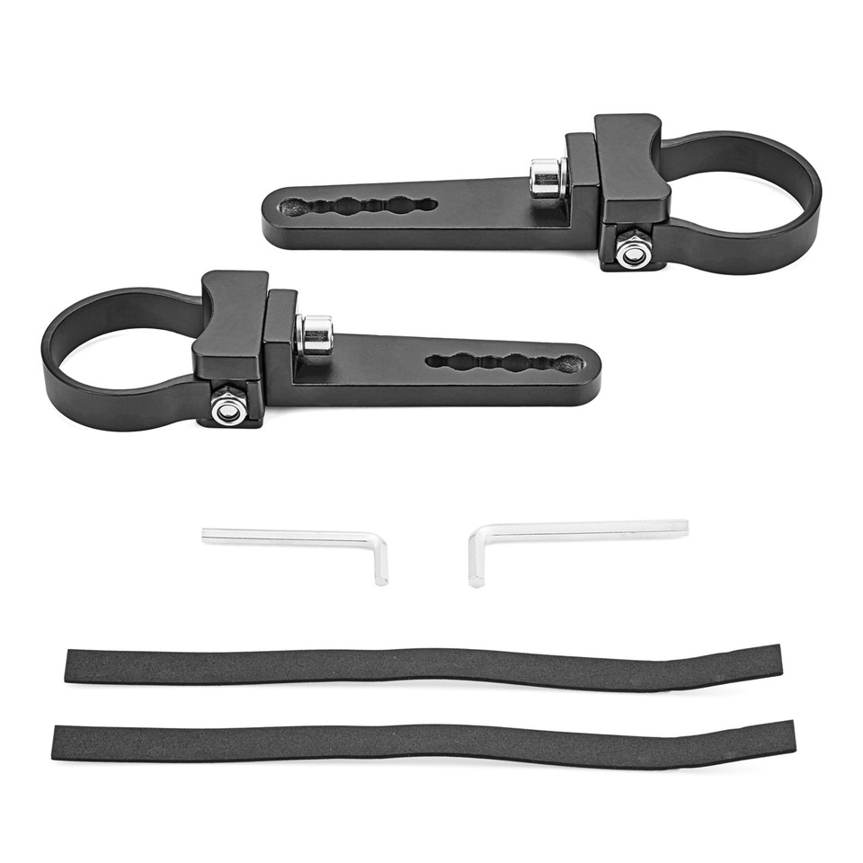 2x 1.75"Tube Bull Roll Bar Mount Bracket Clamps Offroad LED Light Bar ...