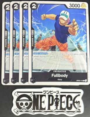 4x One Piece OP02-111 C Fullbody - English - Playset - Regular - TCG ...