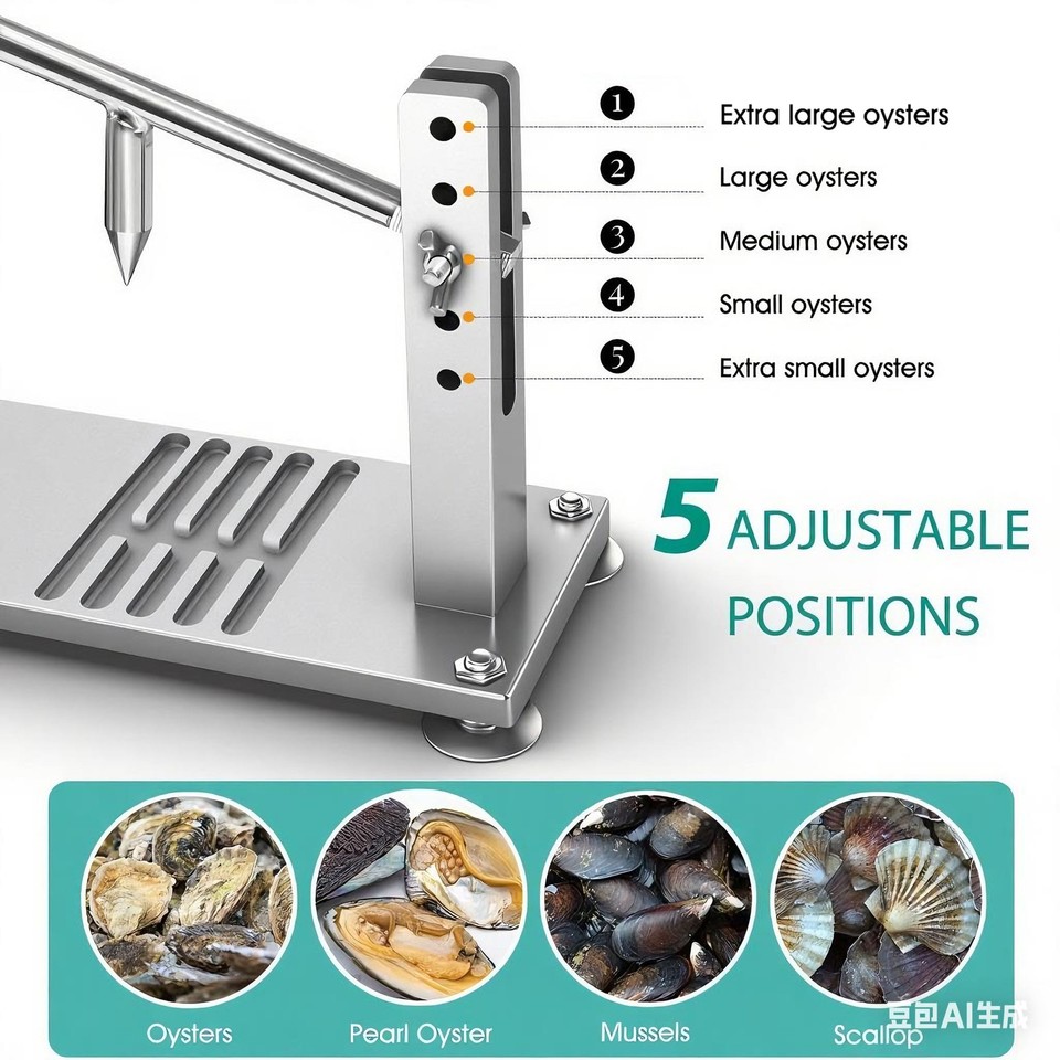 Oyster Shucker Machine, Oyster Clam Opener Tool Set, Oyster Opener ...