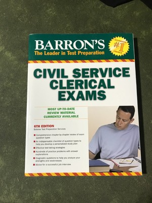 New Civil Service Clerical Exam Barron's Test Prep Book 9780764143021 ...