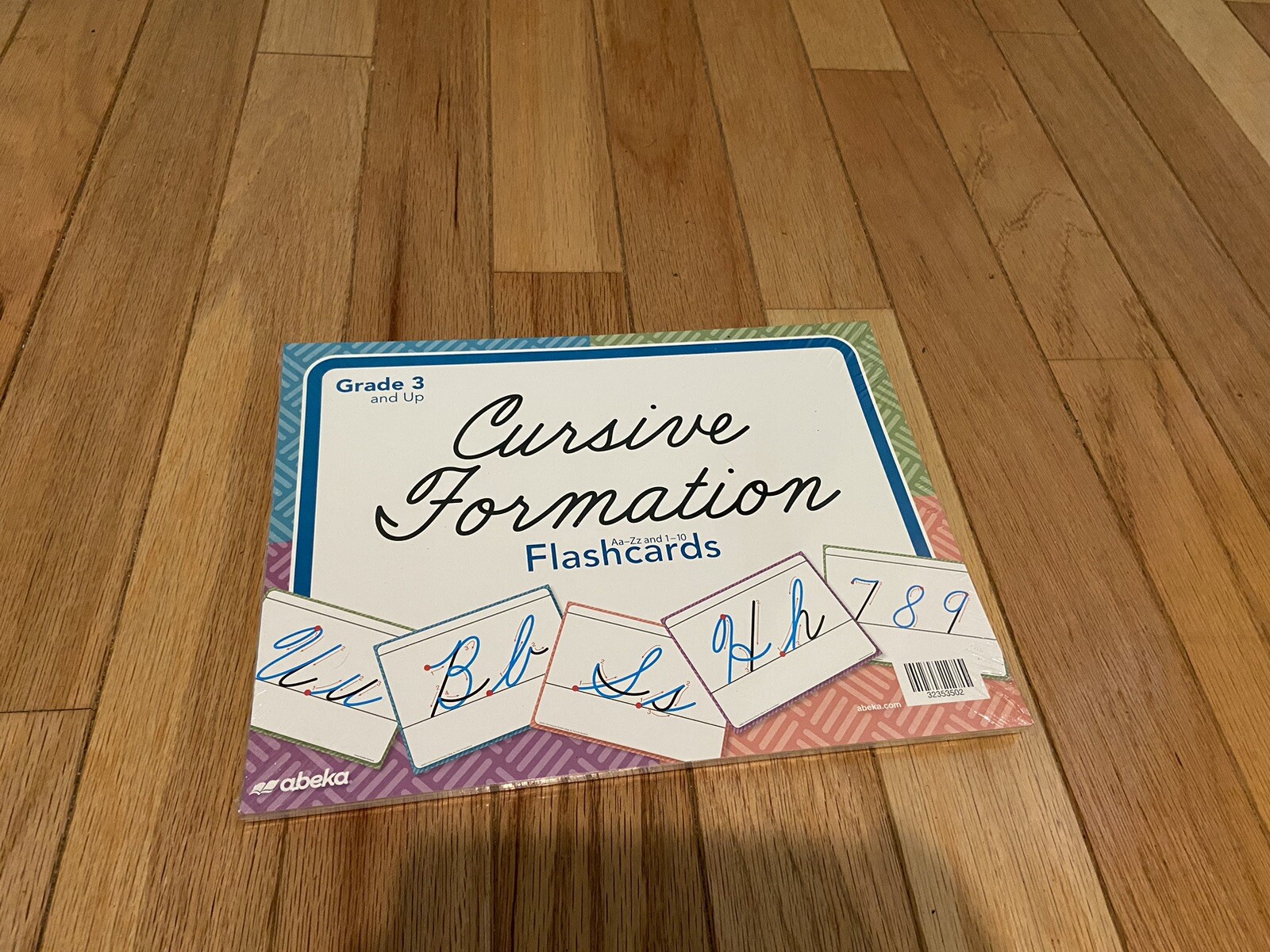 Abeka Cursive Formation Card 3rd Grade & Up Aa-Zz and 1-10 Brand New In ...