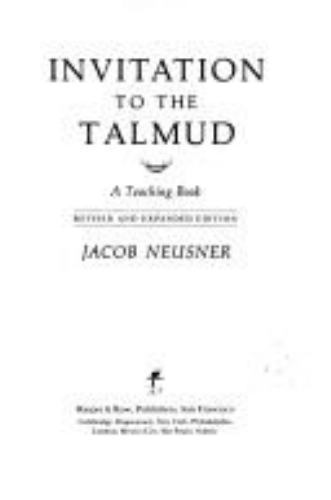 Invitation to the Talmud: A Teaching Book (English, Aramaic and Hebrew ...