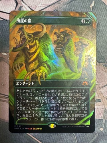 Foil Birthing Ritual Borderless MH3 MTG JPN Modern Horizons3 NM | eBay