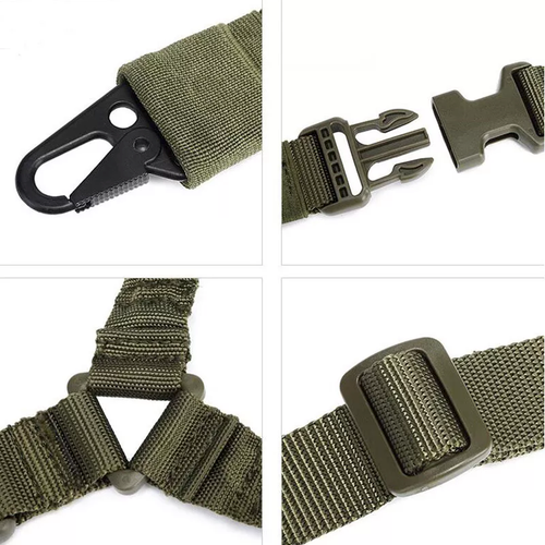 Heavy Duty Tactical Single Point Gun Rifle Sling Adjust & Quick Detach ...