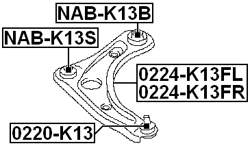 Front Bushing, Front Control Arm For Nissan 54500-1Ha5A, 54500-1Ha6A ...