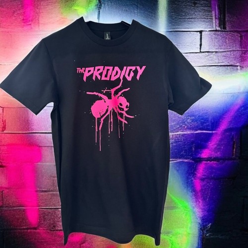 THE PRODIGY - Black & Neon Pink T-Shirt - Small-4XL - unofficial ...