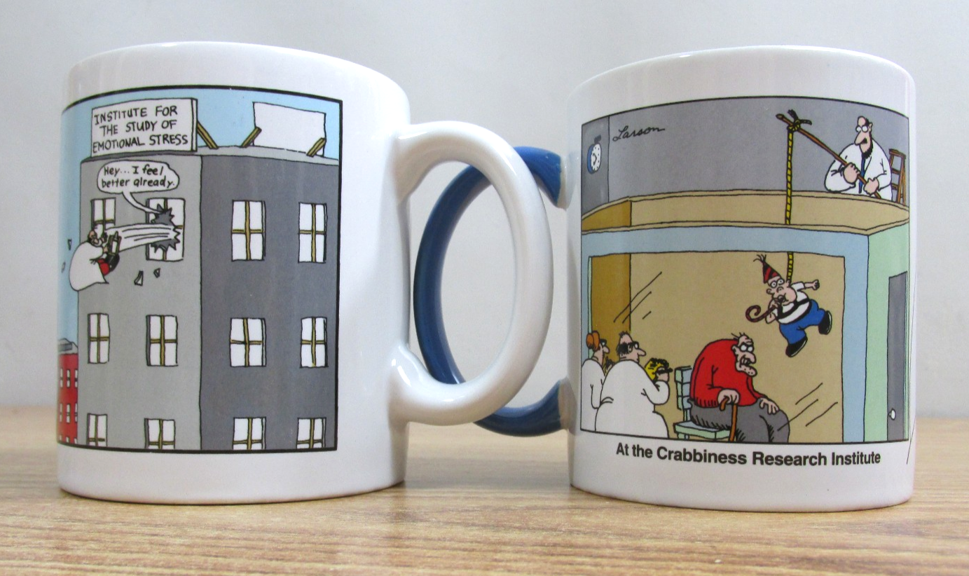 THE FAR SIDE MUGS 2 CRABBINESS RESEARCH AND STUDY OF EMOTIONAL STRESS ...