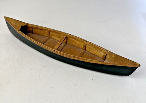 Vintage Wood Model Canoe | eBay