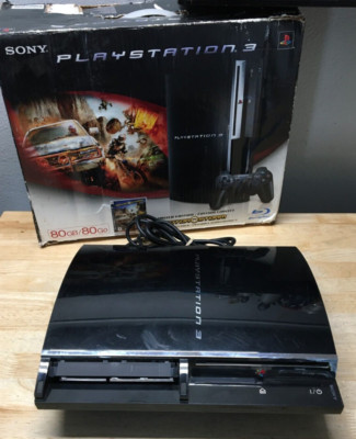 Original Backwards Compatible PS3 80GB CECH-E01 MotorStorm Console Box ...