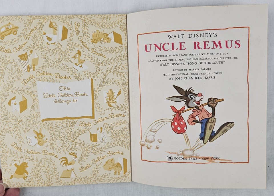 Vintage Walt Disney Presents Uncle Remus Little Golden Book 1976 | eBay