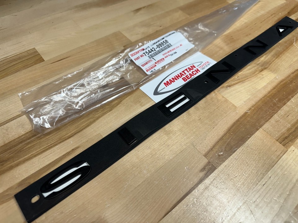 21-25 SIENNA BLACKOUT EMBLEM "SIENNA" LETTERS GENUINE TOYOTA PARTS | eBay