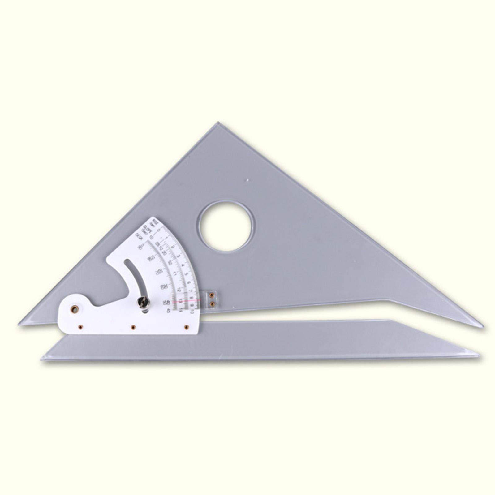 Drafting Triangle Ruler Clear Adjustable Graphic Scale Architect Rulers ...