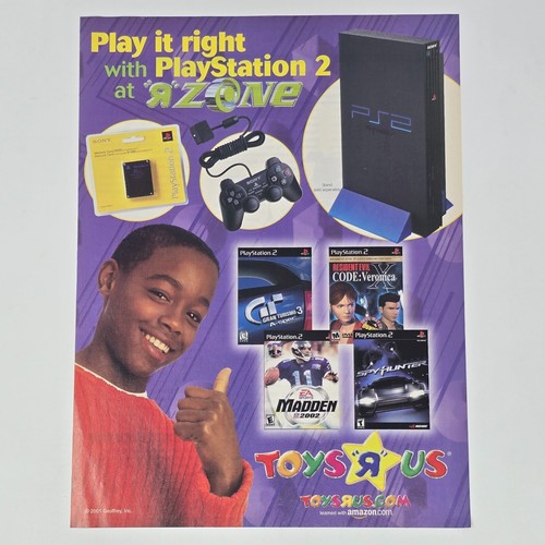 PlayStation 2 PS2 Sony Console Toys"R"Us Memory Card Print Ad/Poster ...
