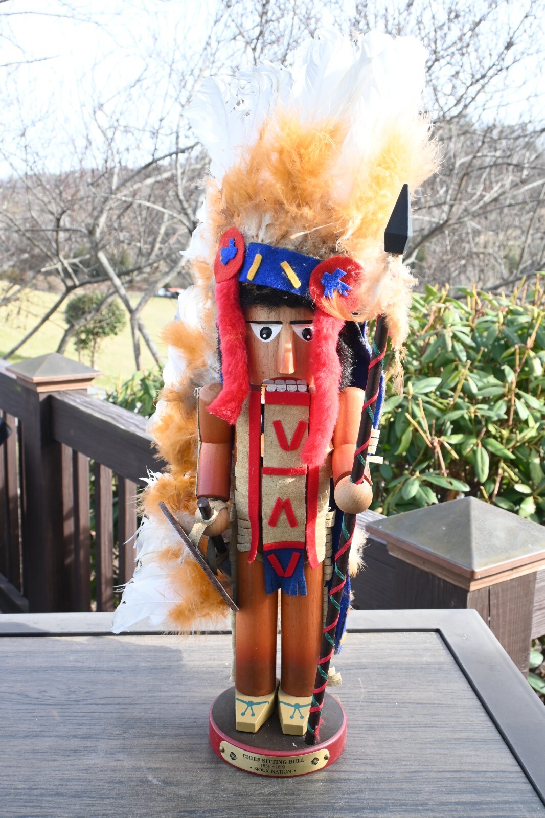 Steinbach Nutcracker Chief Sitting Bull Nutcracker Full Feather ...