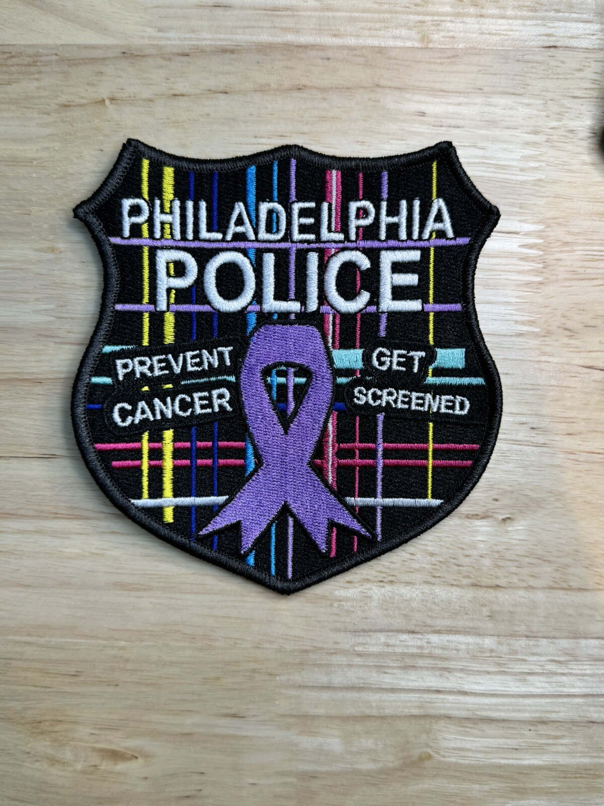 Philadelphia Prevent Cancer Police Patch | eBay