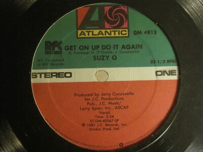 SUZY Q GET ON UP AND DO IT AGAIN 12" ORIG '81 ATLANTIC DM-4813 DISCO ...