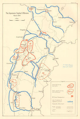 Japanese Imphal Offensive, March 1944. Manipur, India. World War 2 1961 ...