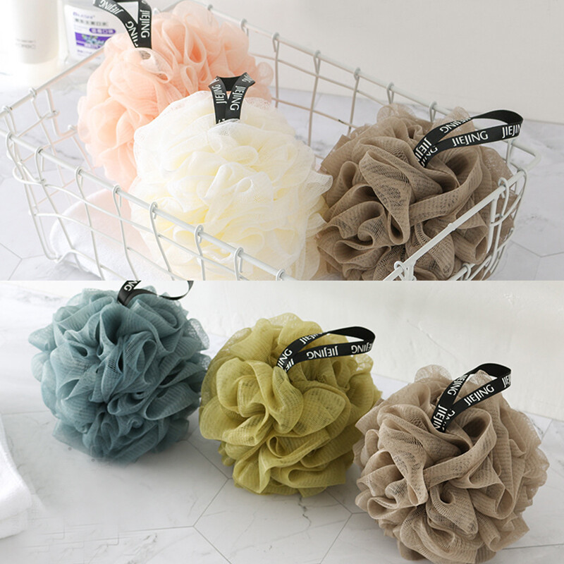 Peeling Body Puff Soft Bad Dusche Waschen Scrunchie Pad Selbstgemachte ...