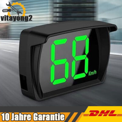 Headup Display Auto Tachometer mit GPS Chip Tacho für Fahrrad Motorrad ...
