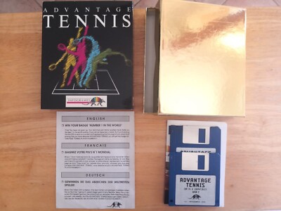 Gioco IBM PC Ms Dos ADVANTAGE TENNIS Infogrames floppy raro retro | eBay UK