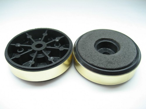 4pcs 40*10mm Amplifier Stand Pad Golden Speaker Isolation Feet mats ...
