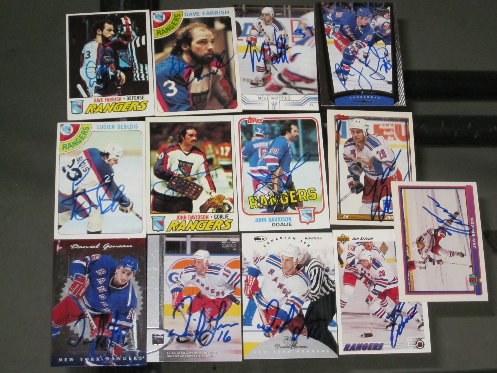 LOT OF 52 DIFFERENT AUTOGRAPHED NEW YORK RANGERS CARDS-NO DOUBLES | eBay