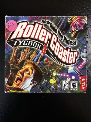 Roller Coaster Tycoon 3 PC CD Rom Video Game Scholastic Atari With ...