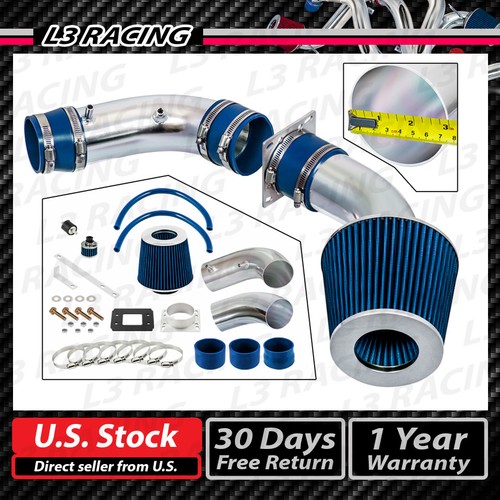 BLUE COLD AIR INDUCTION INTAKE KIT+DRY FILTER FOR 88-95 4Runner T-100 3 ...