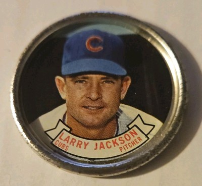 1964 Topps Baseball Coin Pin #17 Larry Jackson Chicago Cubs Vintage | eBay