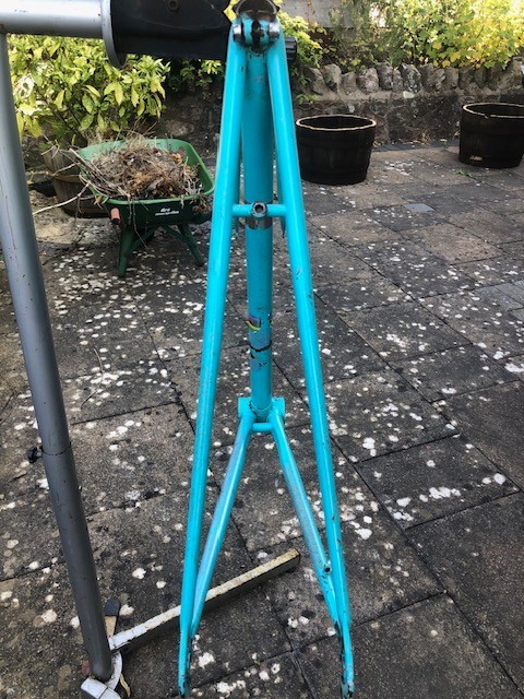 VINTAGE WOODRUP LEEDS STEEL RACING BICYCLE FRAME CIRCA 1974, C/W ...