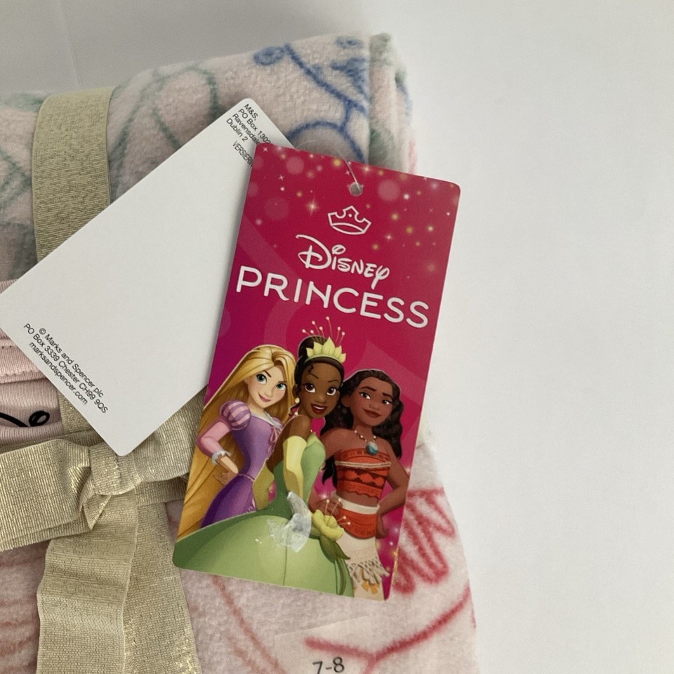 M And S Disney Princess Fleece PJs Age 7-8 Bnwt | eBay UK