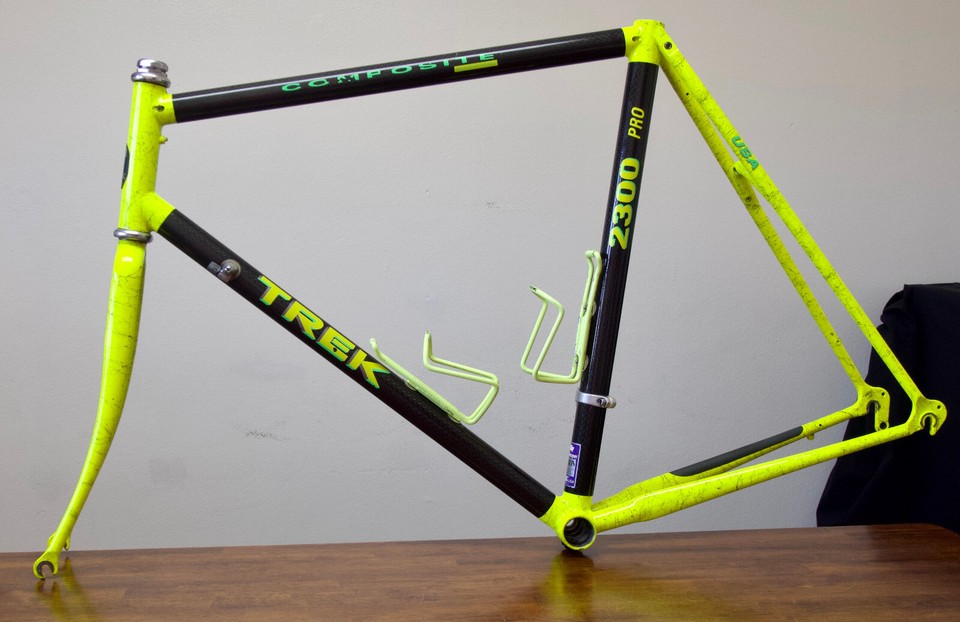 Excellent Vintage 1990 TREK 2300 PRO Carbon Tube Frame & Fork 58cm Road ...