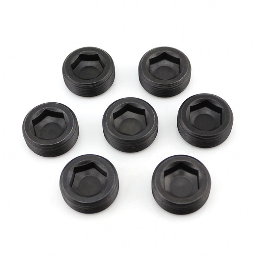 QTY 2 - M24 x 1.5mm Pitch Plug Throat Hex Socket Pipe Plugs High ...